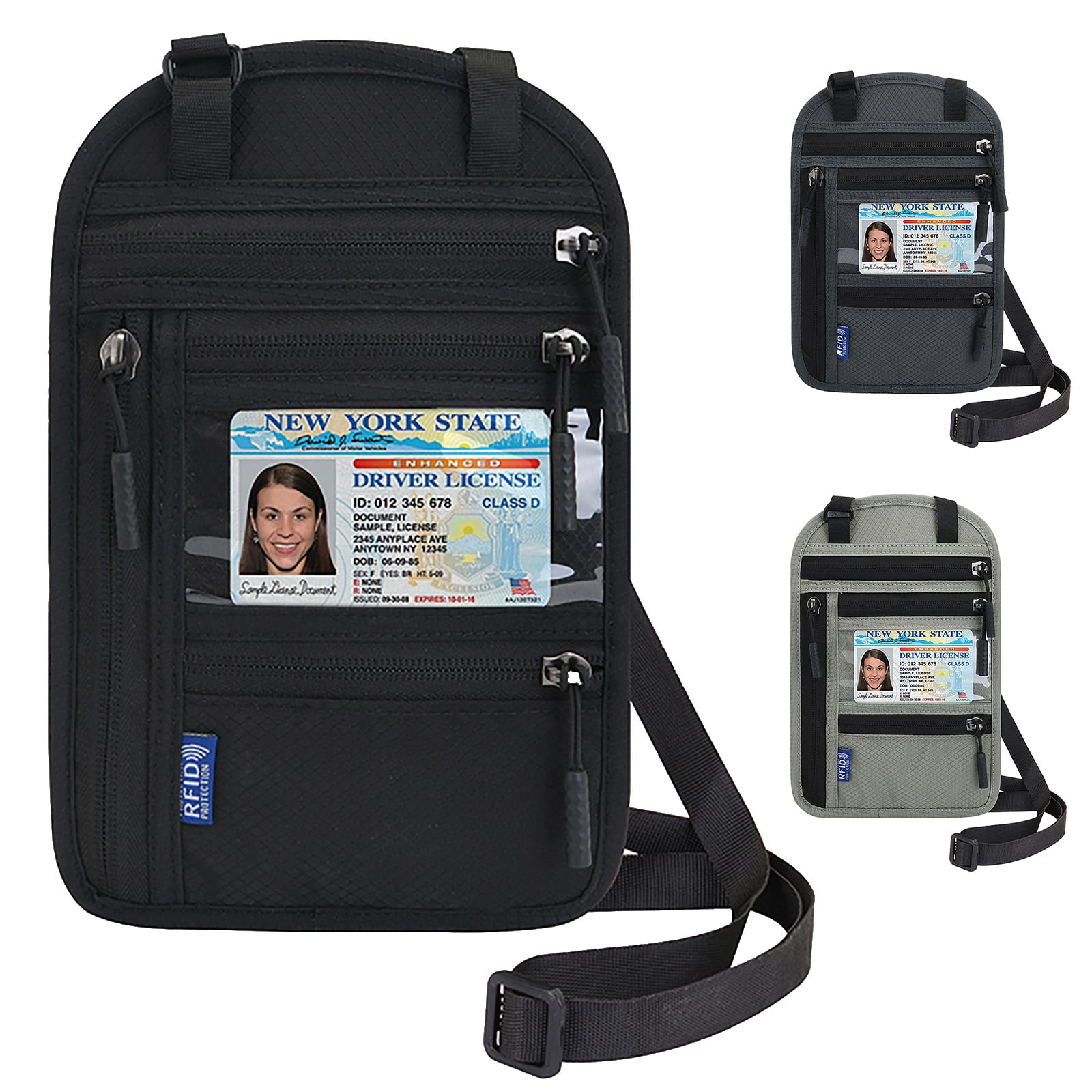 Egoelife Travel Neck Wallet with RFID Blocking Waterproof Travel Neck ...