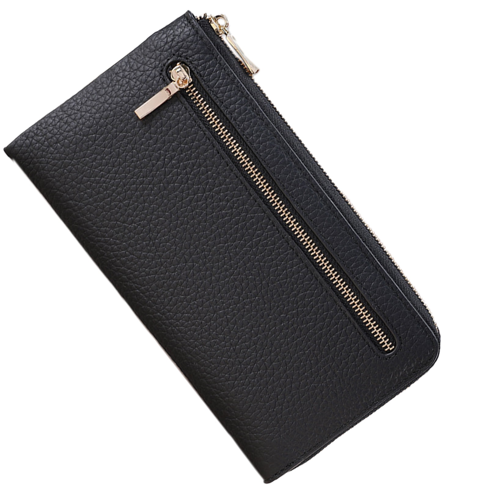 Egoelife Women Wallet Genuine Leather RFID Blocking Clutch Zipper ...