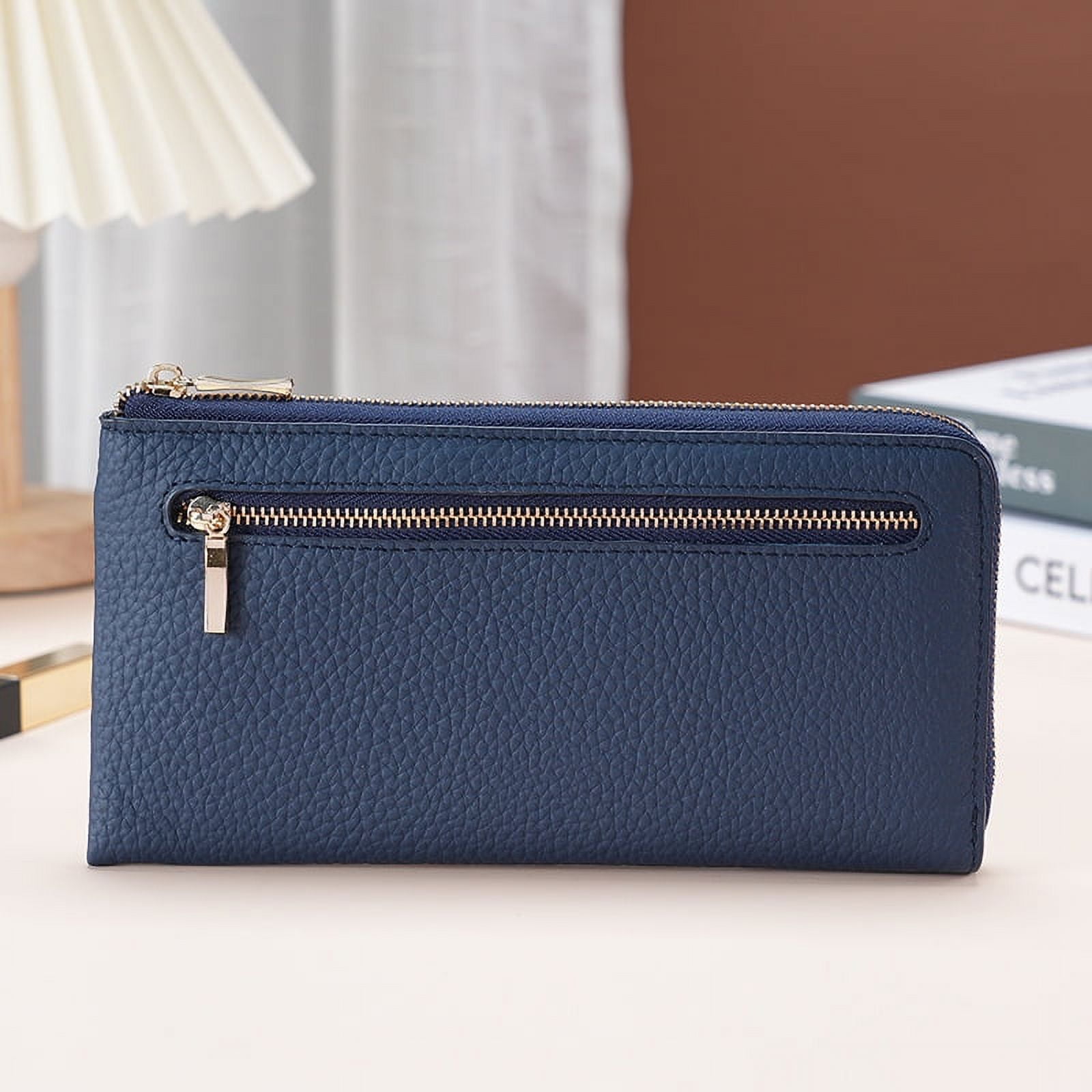 Egoelife Womens Wallet RFID Blocking Genuine Leather Zip Around Wallet ...