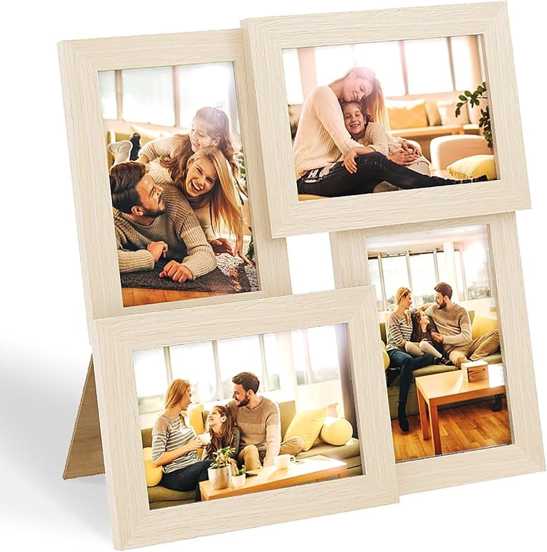 Egofine 4x6 Collage Picture Frames, Made of Solid Wood, Family Picture ...