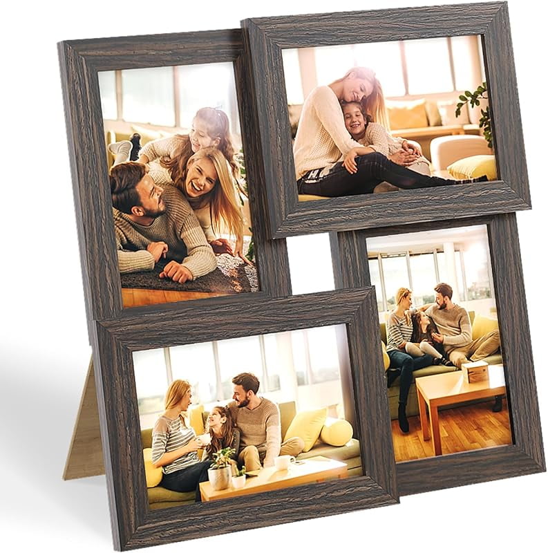 Egofine 4x6 Collage Picture Frames, Made of Solid Wood, Family Picture ...