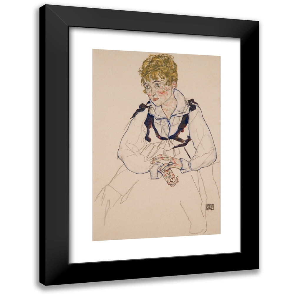 Egon Schiele 17x24 Black Modern Framed Museum Art Print Titled - The ...