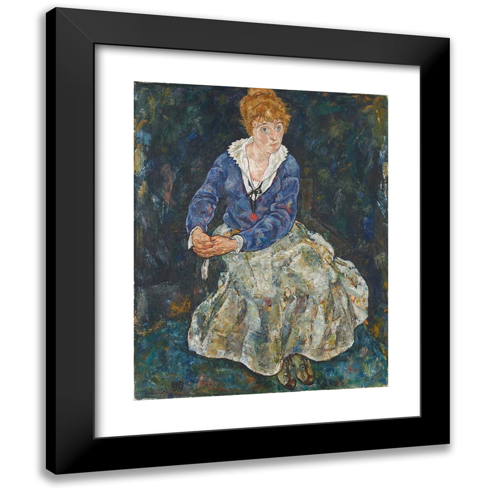 Egon Schiele 20x24 Black Modern Framed Museum Art Print Titled ...