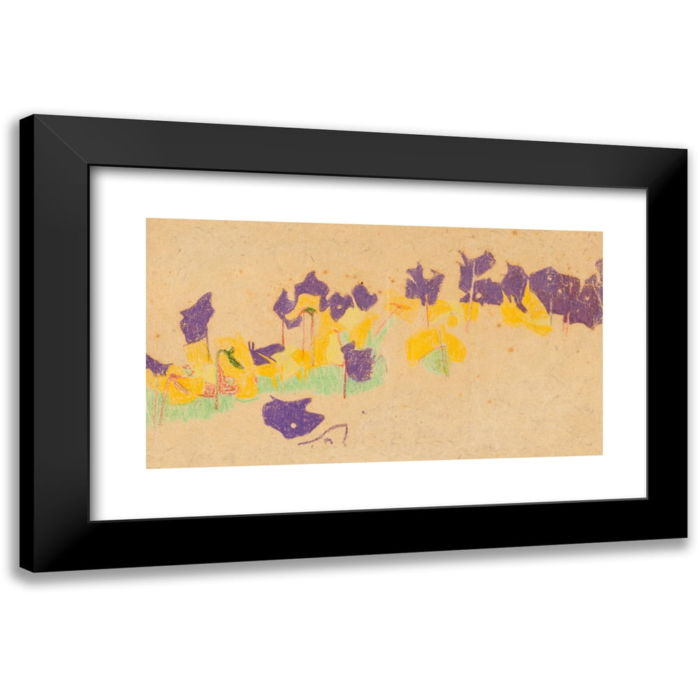 Egon Schiele 24x15 Black Modern Framed Museum Art Print Titled ...