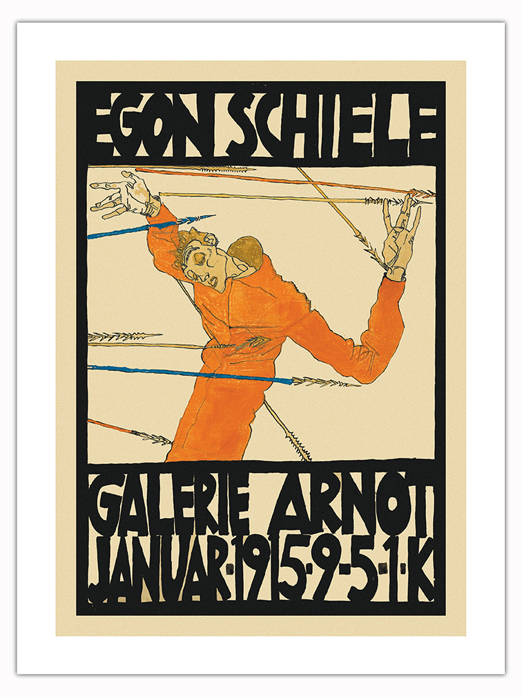 Egon Schiele Exhibition at Gallery Arnot - Vintage Art Exhibition ...