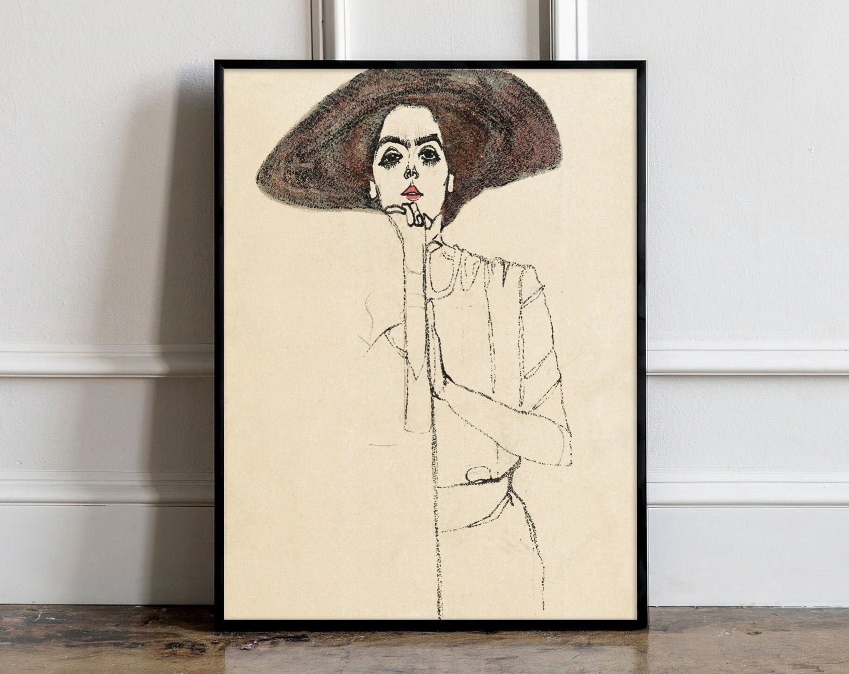 Egon Schiele Portrait Of A Woman (1910) Print, Egon Schiele Art Print ...