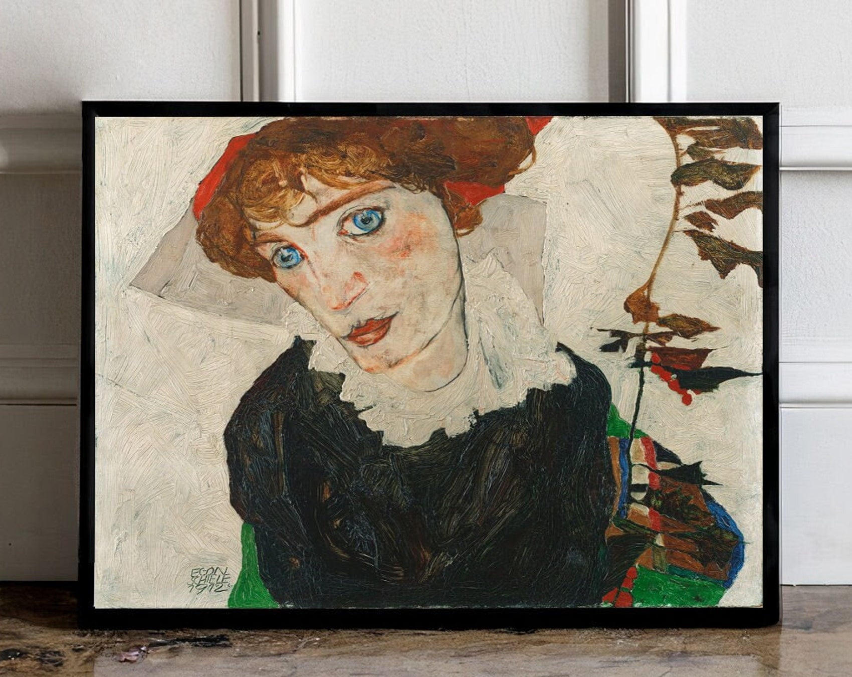 Egon Schiele print - Portrait of Wally Neuzil (1912), Egon Schiele wall ...