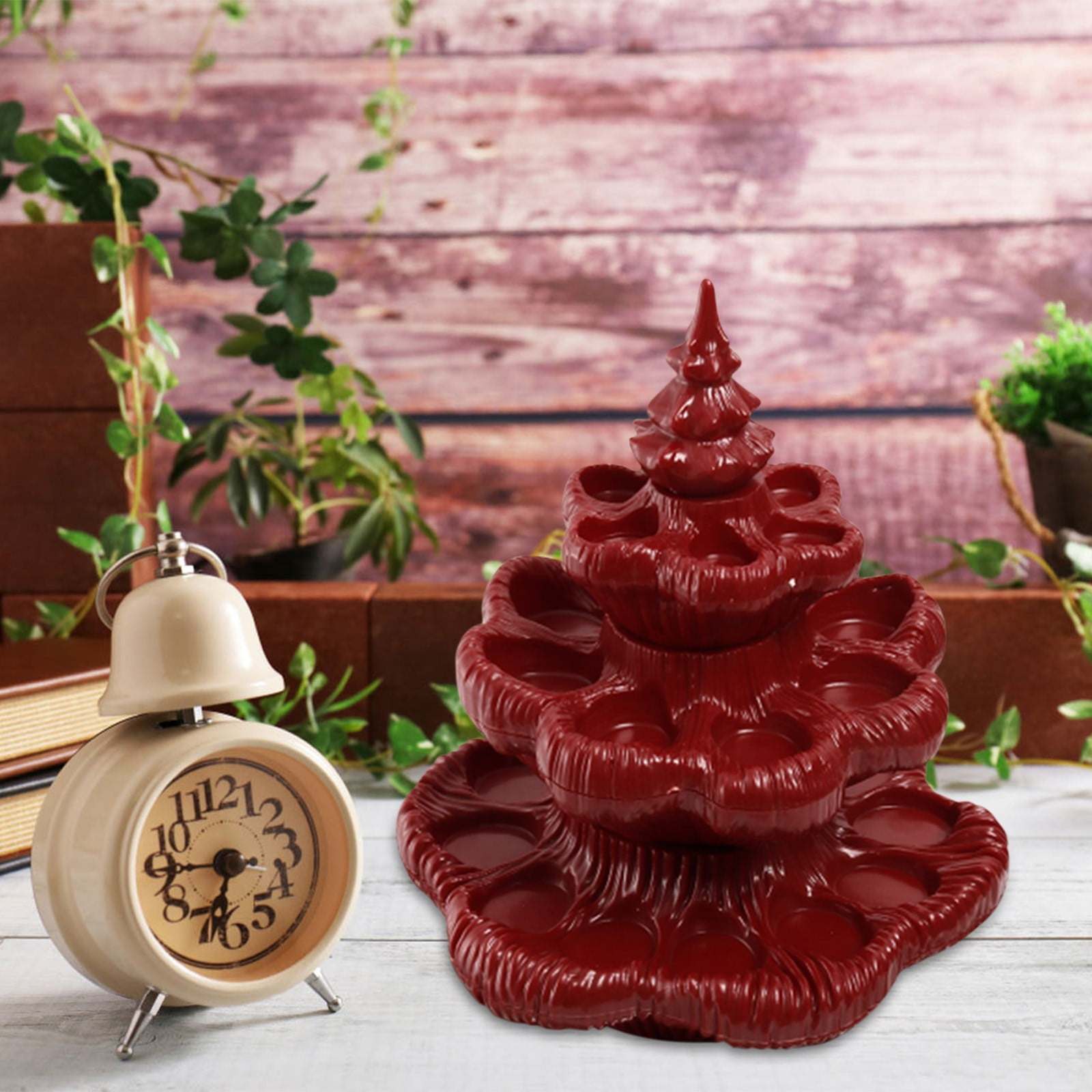 Egooesam Christmas Tree Shape Deviled Egg Trays Platters Holds 24 Holes ...