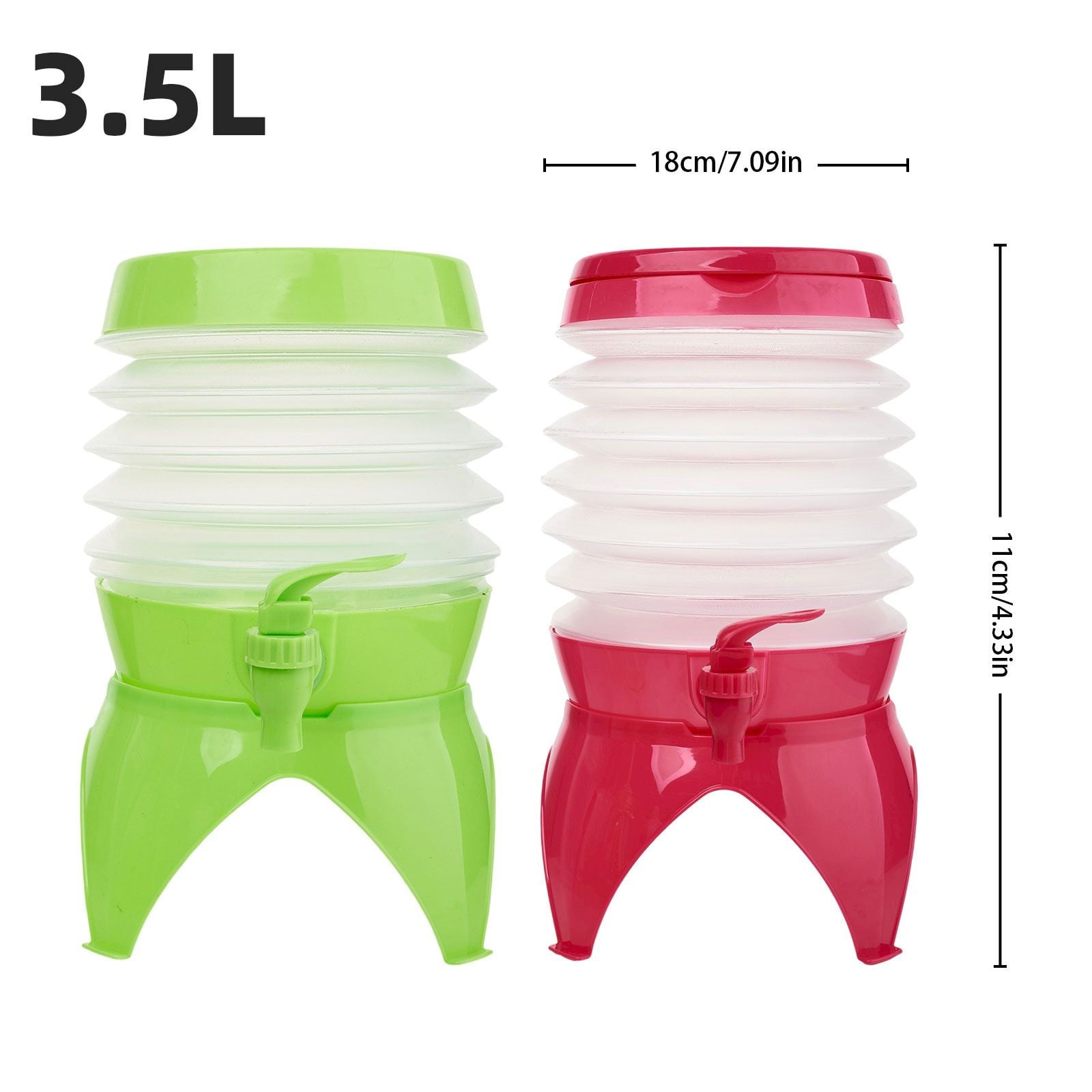Egooesam Drink Dispenser Foldable Drink Dispenser Lemonade Juice ...