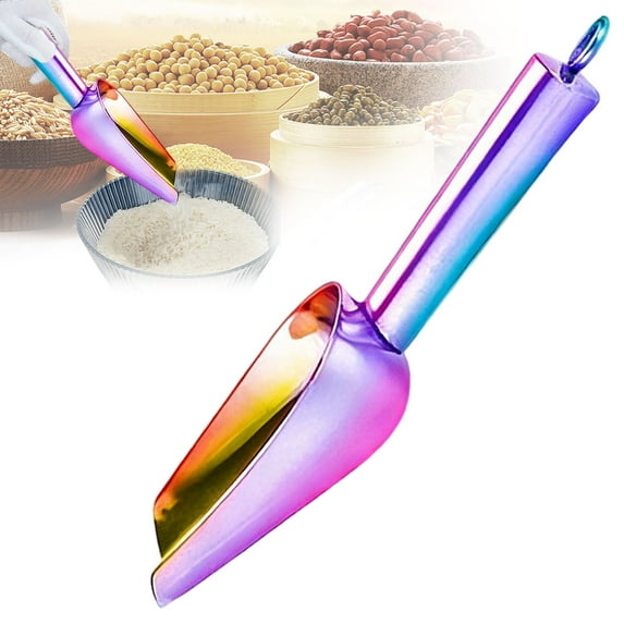 Egooesam Metal Ice Scoop, Mini Canister Scoop, Candy Scoops, Stainless ...