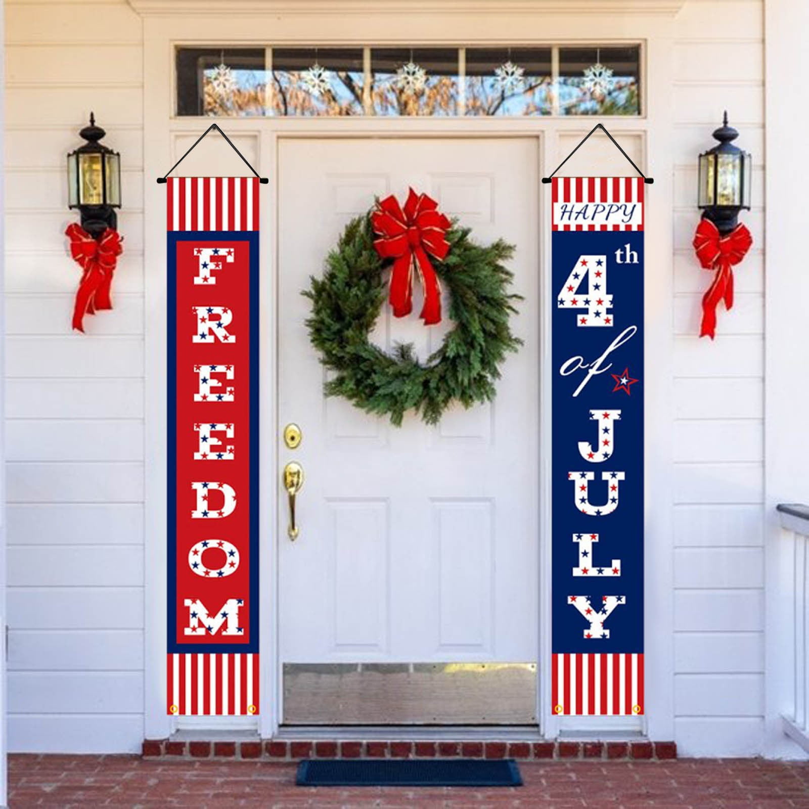 Egooesam Party Decorations,Independence Day Couplet Flag American ...