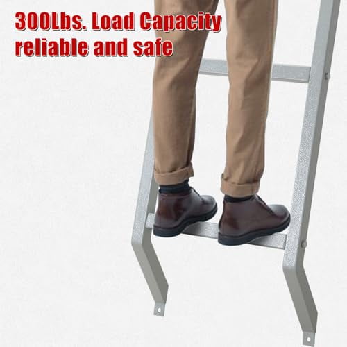Egress Ladder 3-Step, Steel Basement Egress Window Ladder,Silver Loft ...