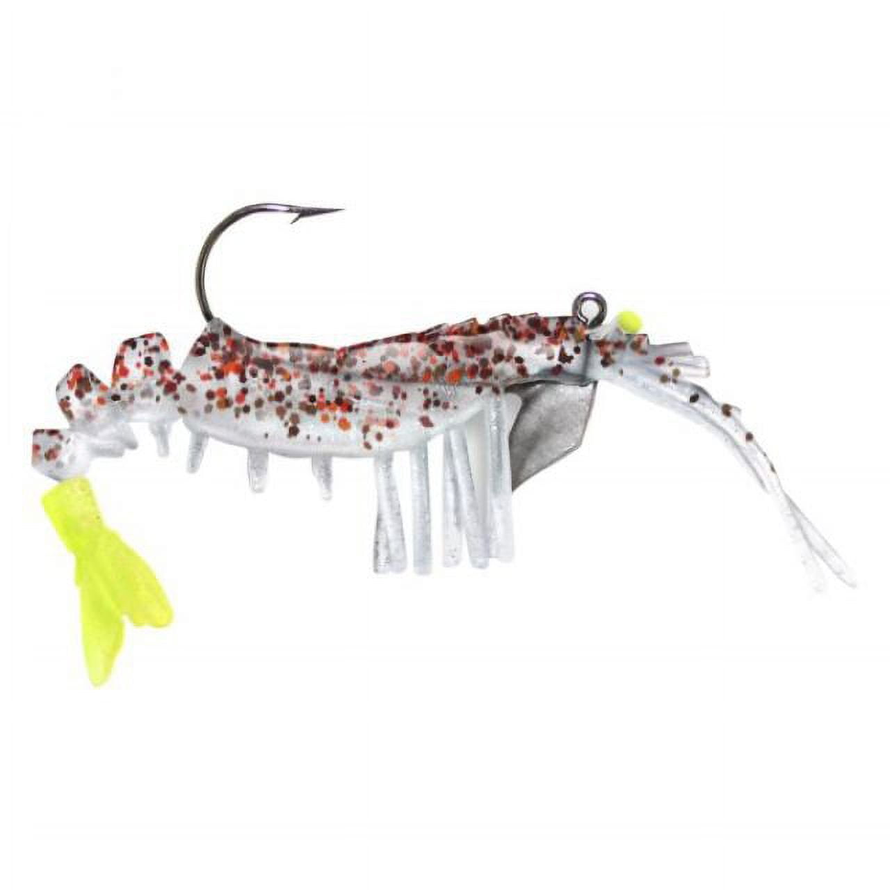 Egret E-VS20-16-30 Vudu Shrimp 2" 1/16 oz. Cajun Pepper/Chart Tail Soft ...