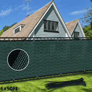 Privacy Fence Screen,Hengu 4x50FT Windscreen Copper Grommets,Privacy ...