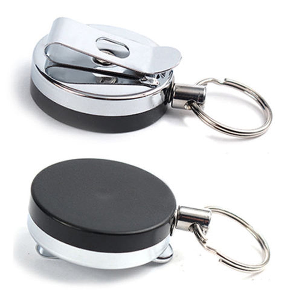 Eguiwyn Easy pull buckle Retractable Tool Reel Chain Belt Key Holder ...