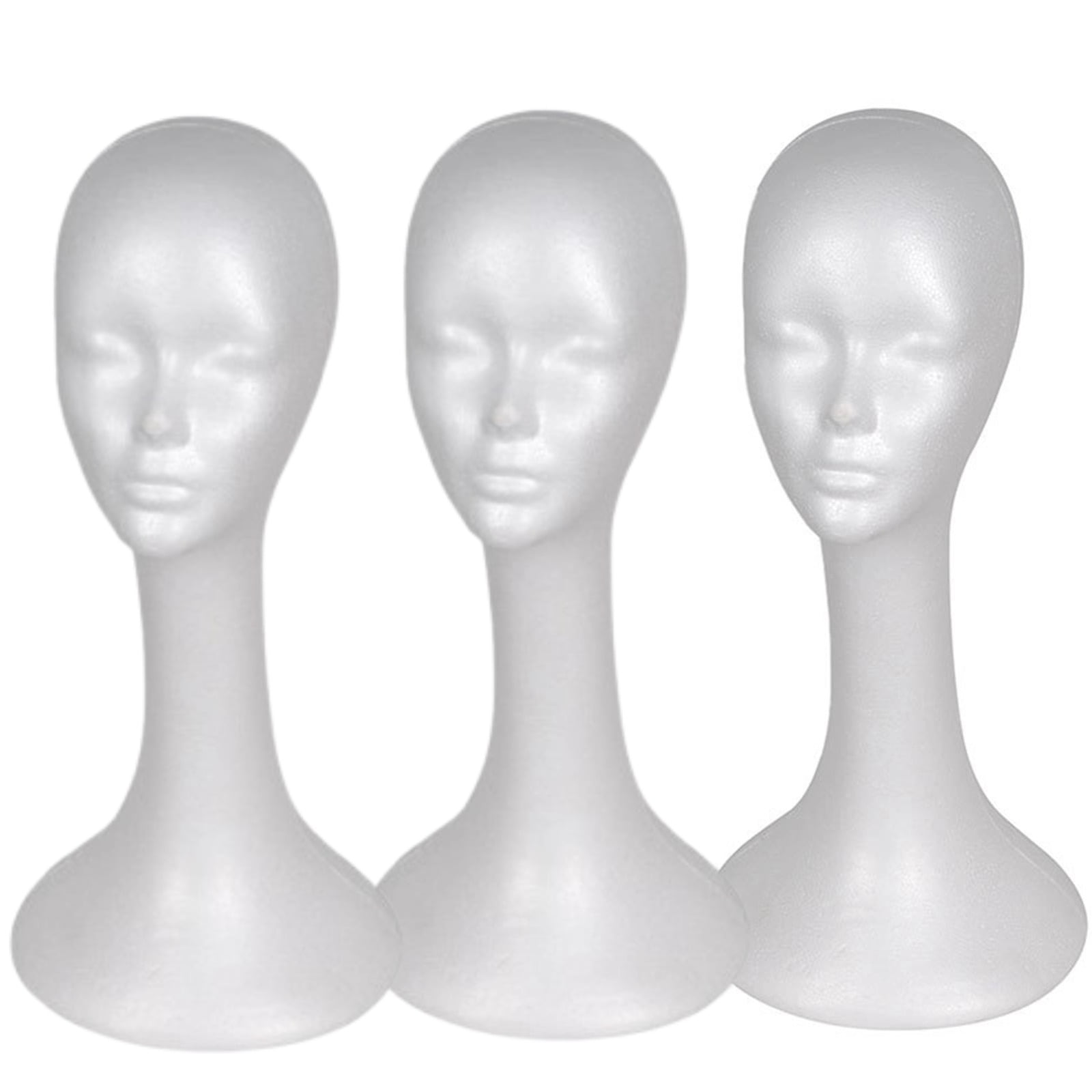 Eguobalx Female Styrofoam Foam Mannequin Head Model Wigs Hat Display ...