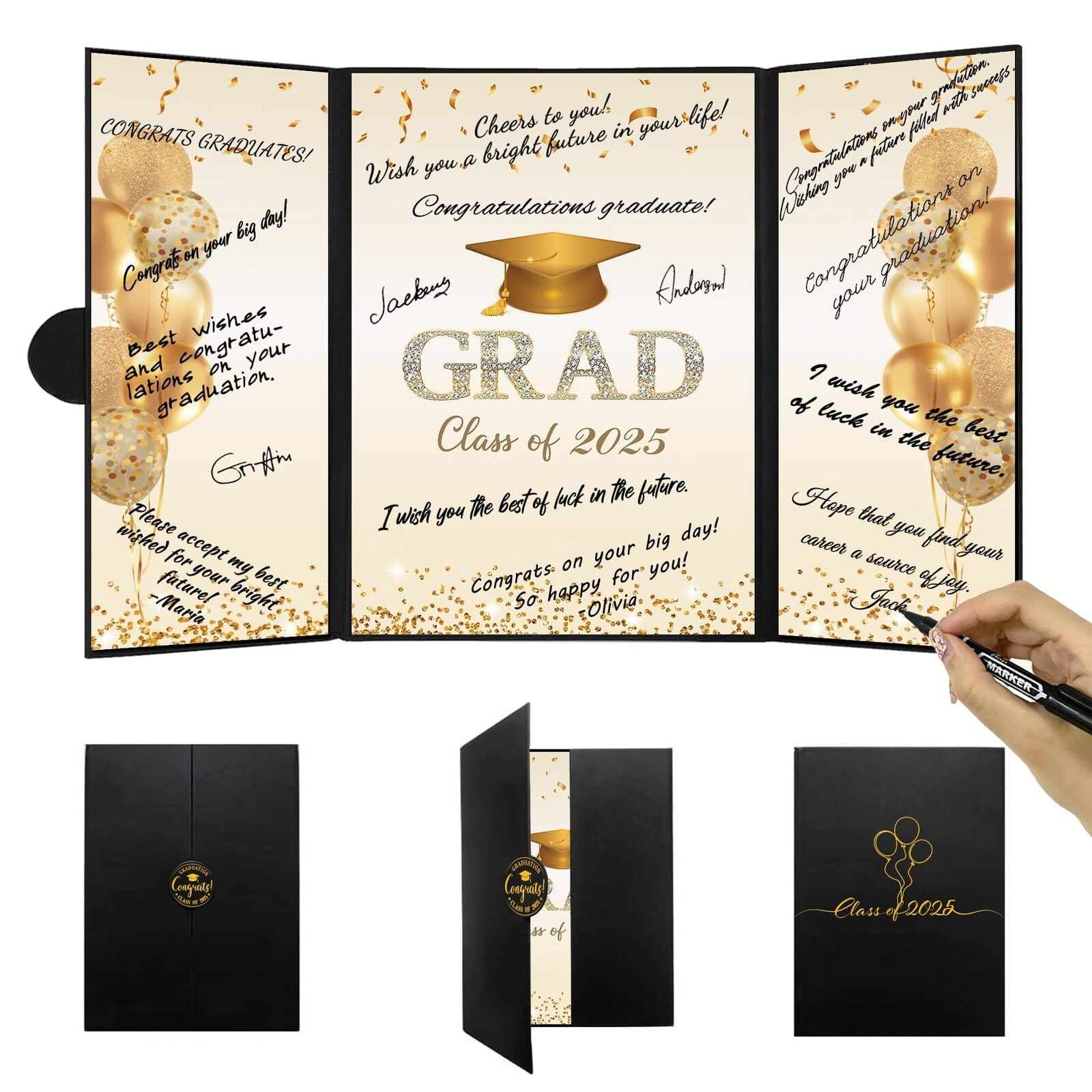 Eguobalx Gold Silver Graduation Party Decorations, Class of 2025 ...