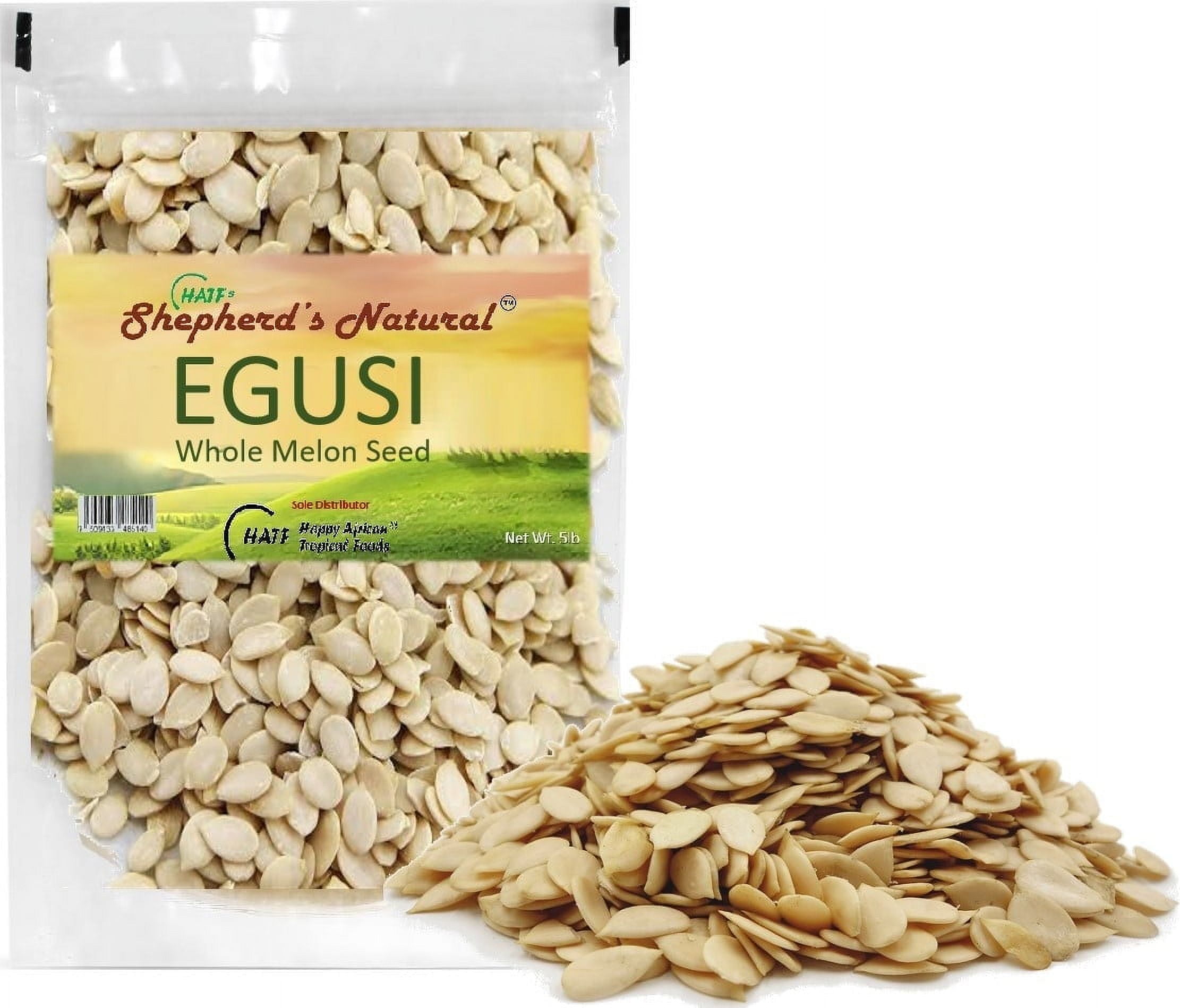 Egusi By Shepherd’s Natural, Whole Melon Seed, 100% All Natural 142 ...