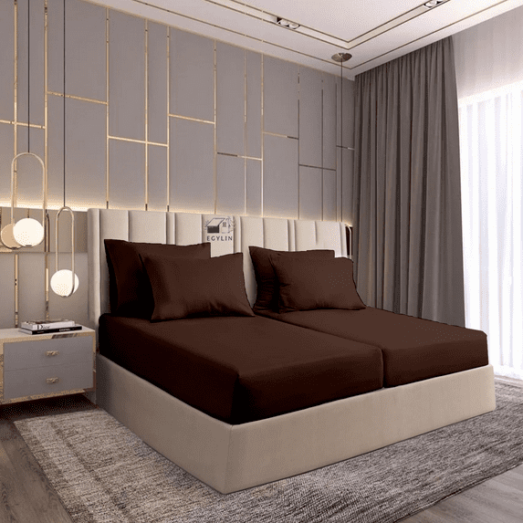 Egylin 800 TC 100% Egyptian Cotton 5 Pieces Split Sheets Sets for ...
