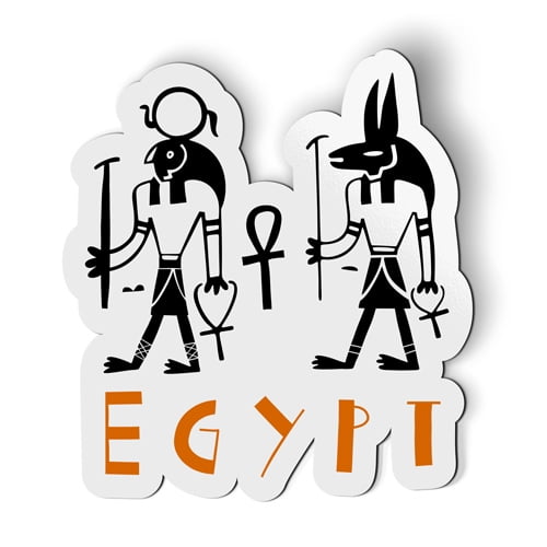Egypt Ancient Egyptian Gods Travel Badge - 5" Magnet for Car Locker ...