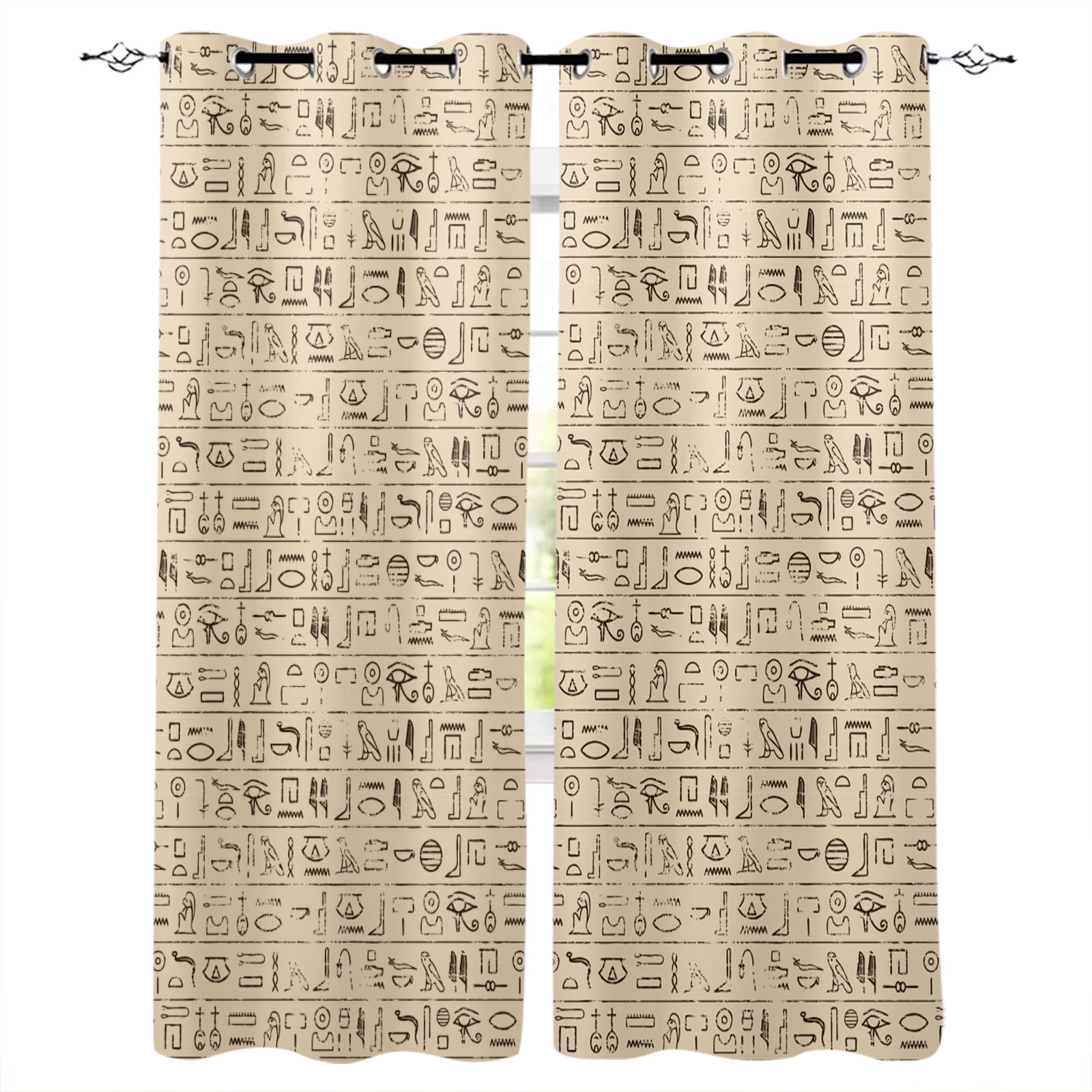 Egypt Culture Ancient Egypt Pyramid Mummy Window Curtains Living Room ...