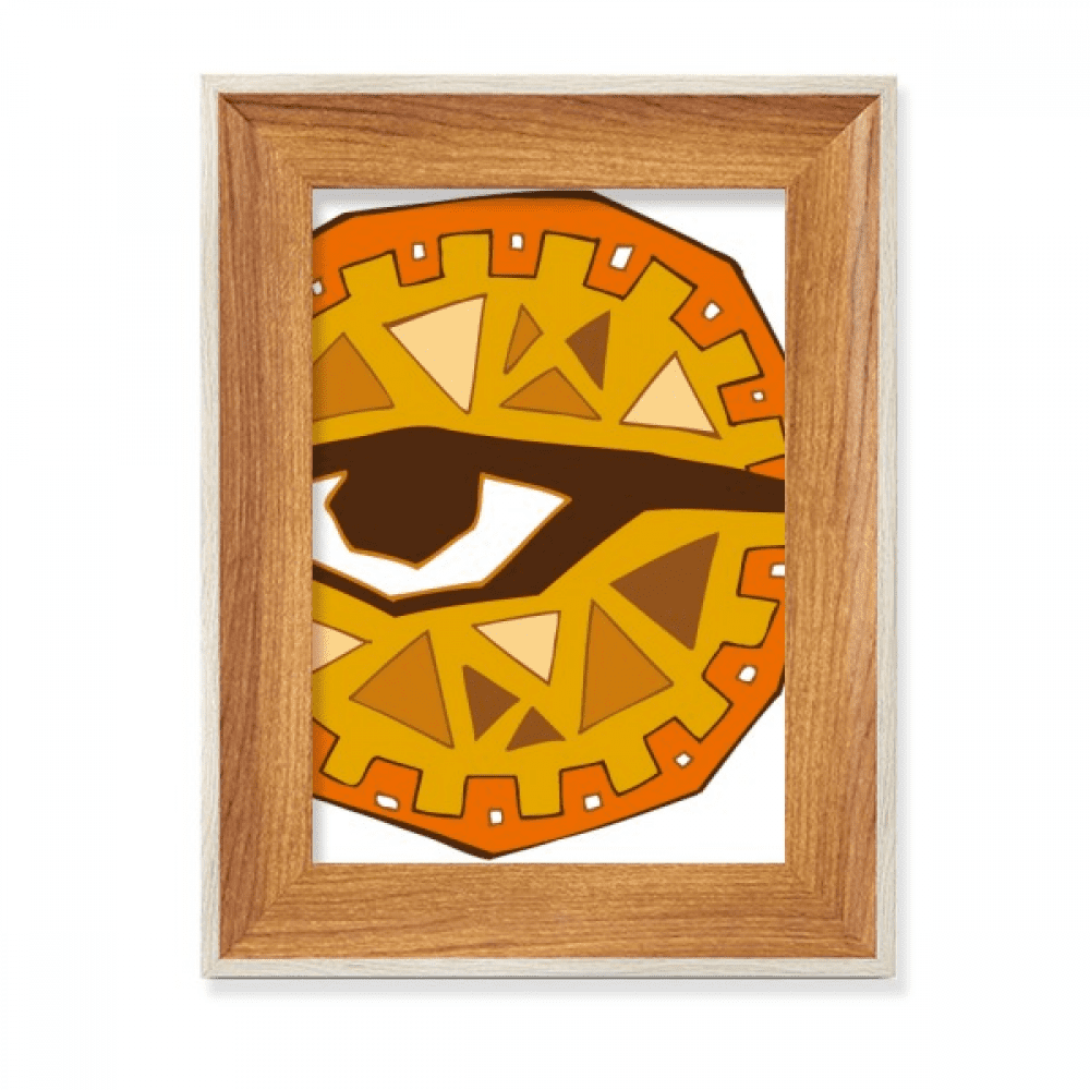 Egypt Eye Totem Pattern Desktop Wooden Photo Frame Display Picture Art ...
