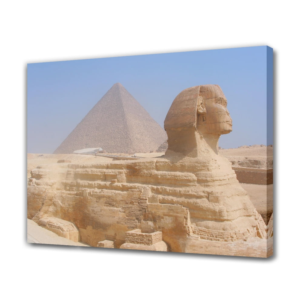Egypt Giza Sphinx Pyramid Desert Canvas Poster Bedroom Decor Sports Landscape Office Room Decor ...
