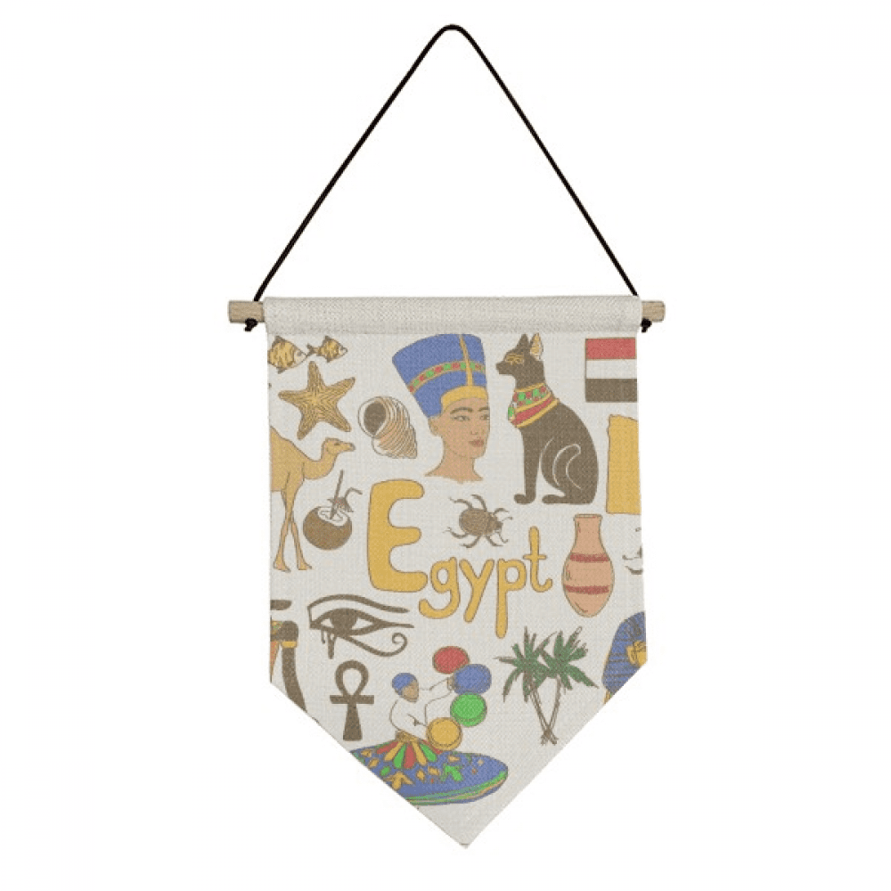 Egypt Landscap Animals National Flag Canvas Flag Hanging Wall Art Decor ...