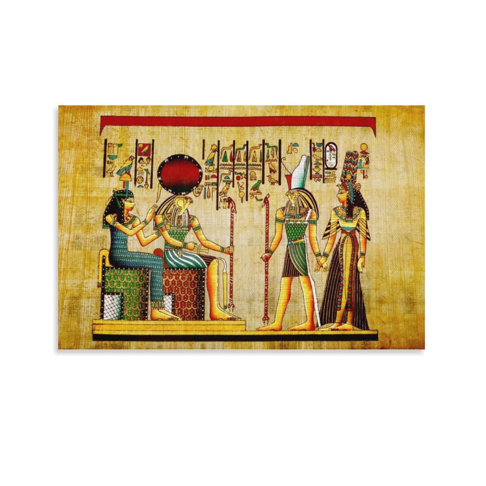 Egypt Papyrus Pharaoh Character Poster Decorative Painting Canvas Wall ...