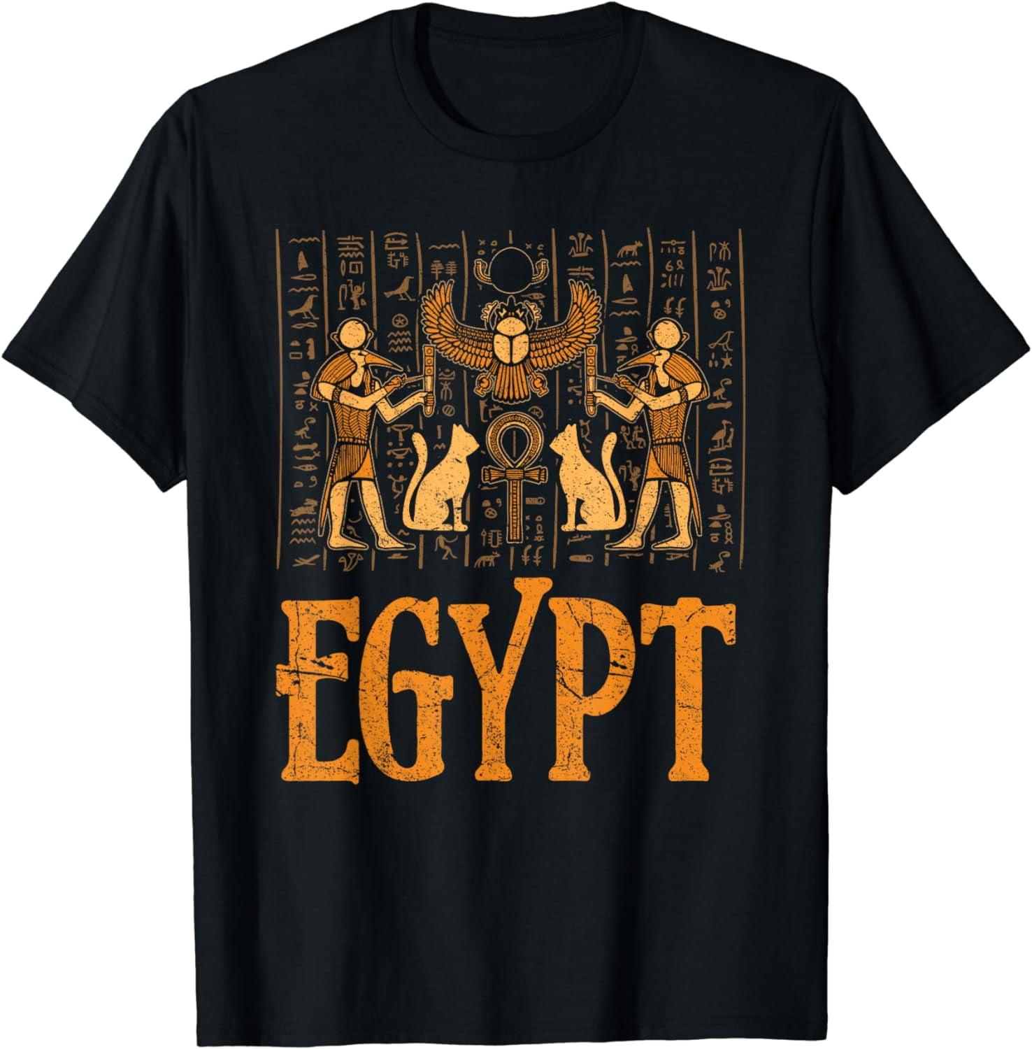 Egypt Pharaoh Pyramid Cairo Nile Ancient Egyptian History T-Shirt - Walmart.com