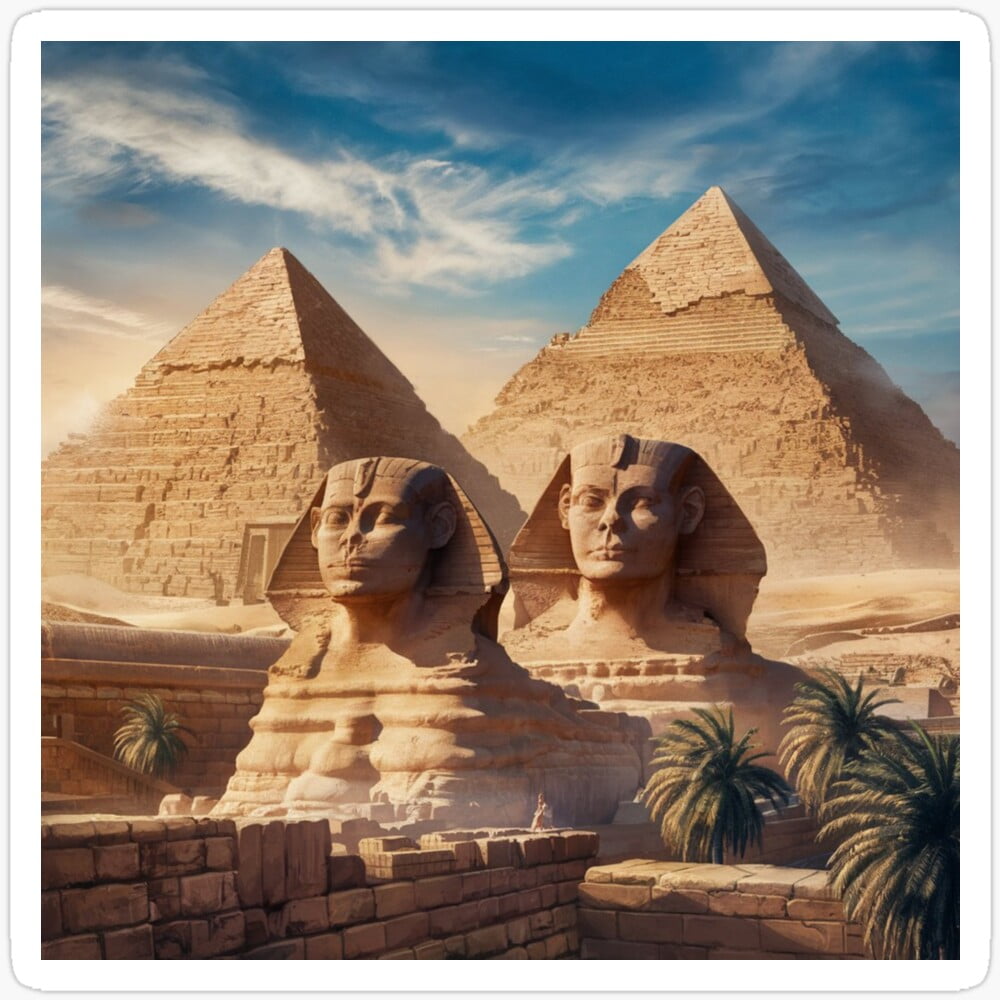 Egypt Sticker Phone Decal Water Bottle Stickers Car Decals, Laptop ...