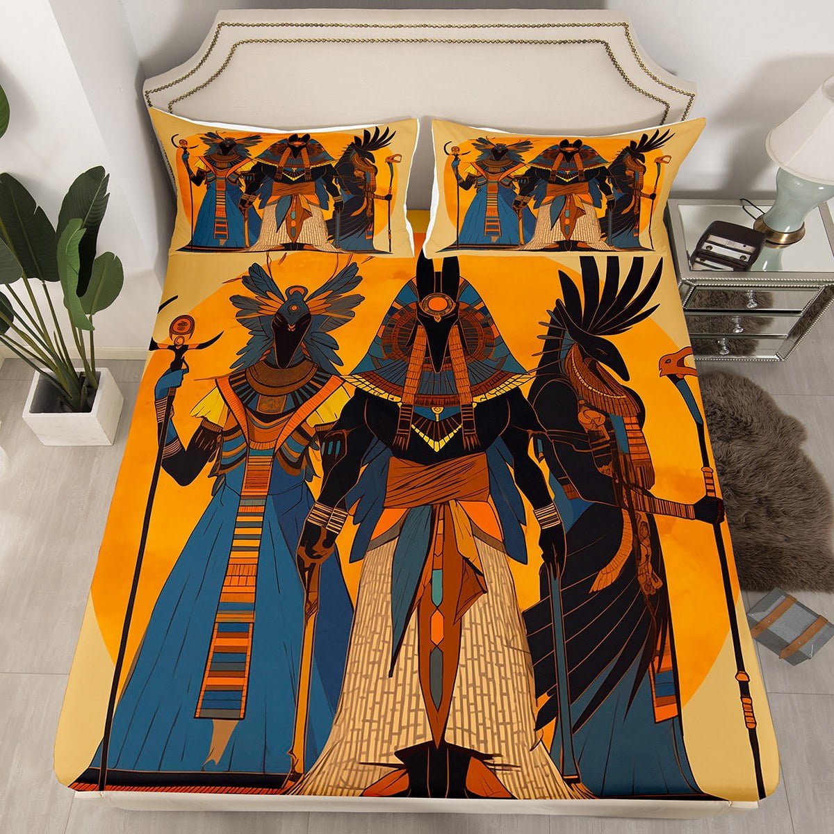Egypt Style Bed Sheets Ancient Egyptian Bedding Set for Teenage Boys ...