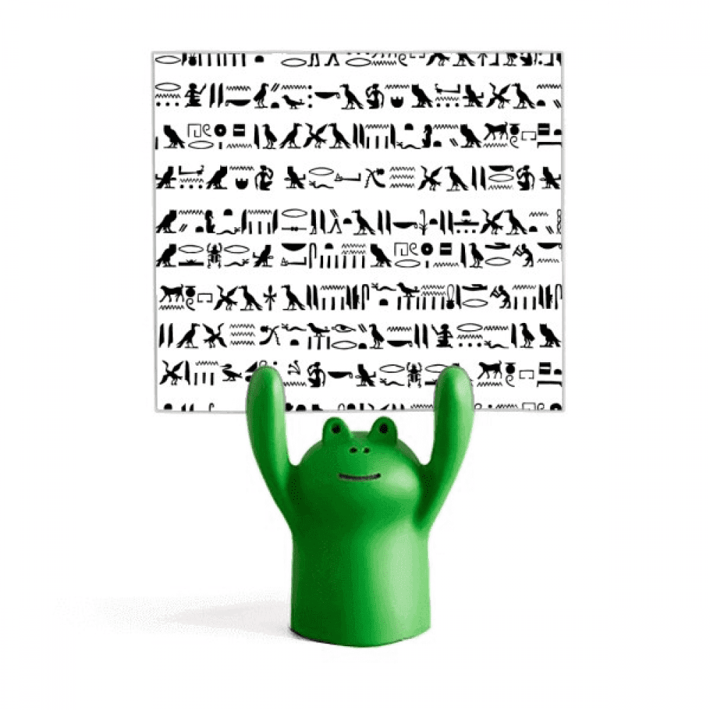 Egypt Totem Hieroglyphs Fresco Repeat Memo Holder Cartoon Animal Frog ...