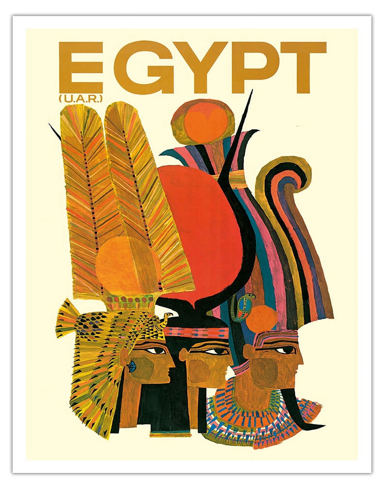 Egypt - United Arab Republic (UAR) - Egyptian Pharaohs - Vintage Travel ...