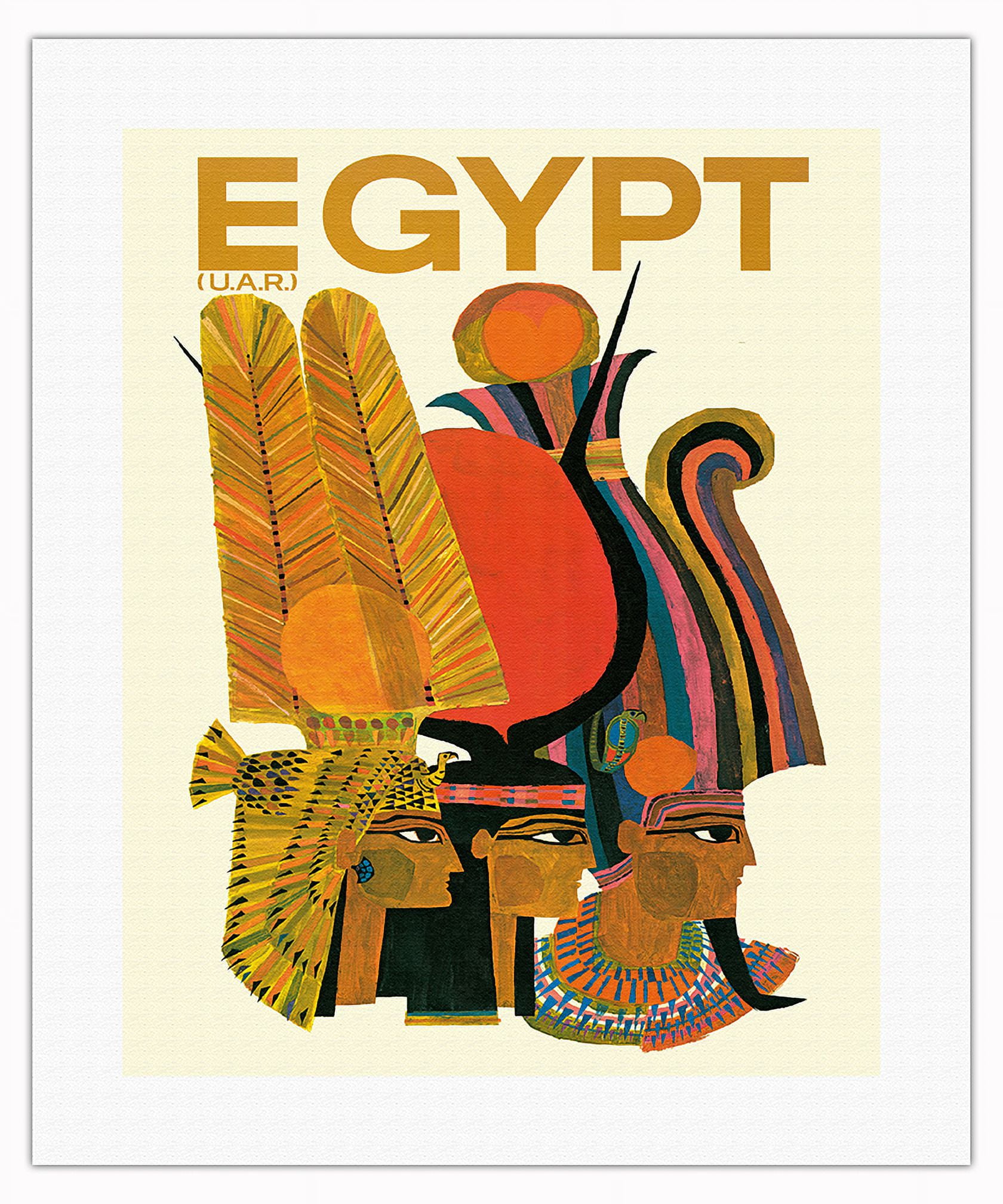 Egypt - United Arab Republic (UAR) - Egyptian Pharaohs - Vintage Travel ...