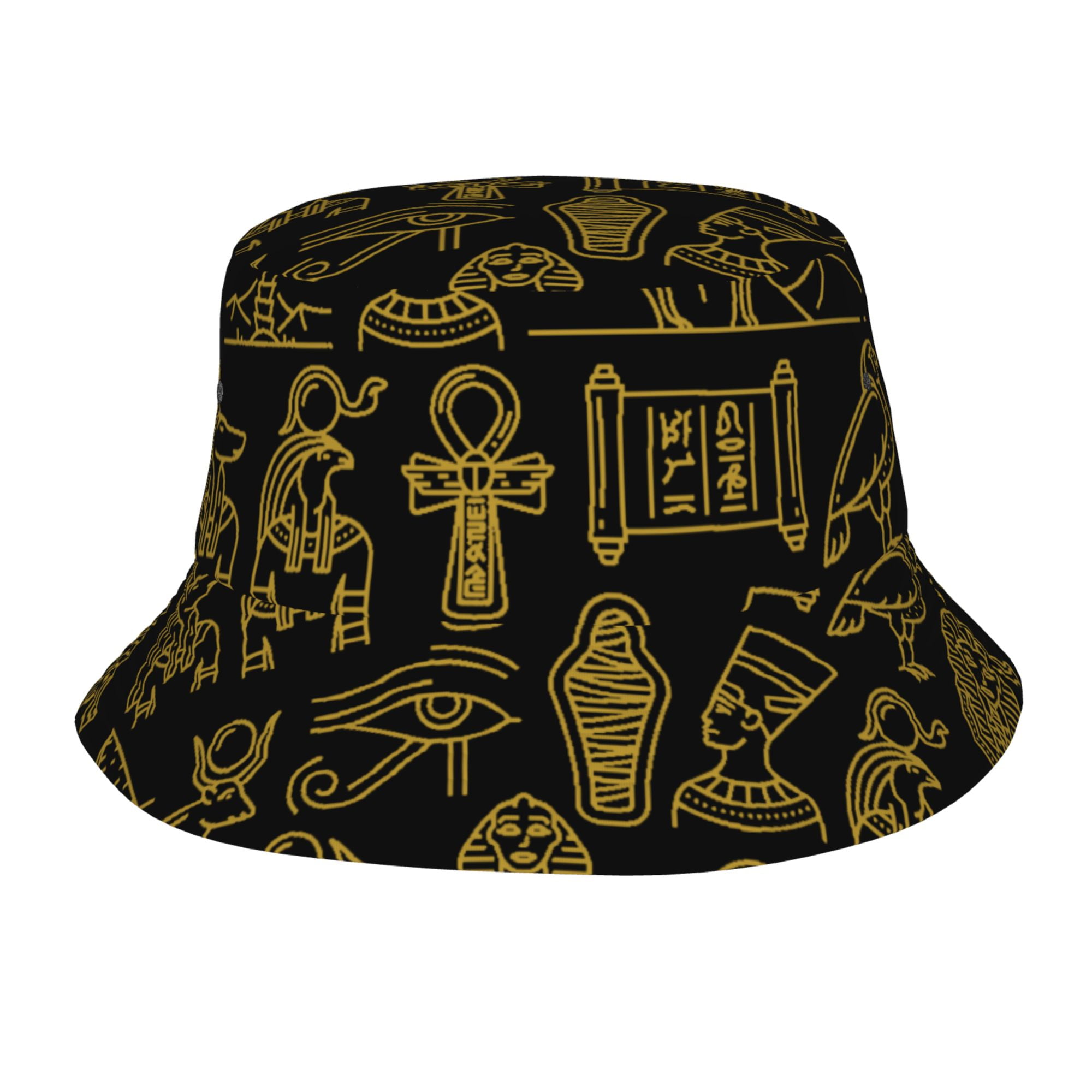Egyptian Ancient Gods Of Egypt Bucket Hat,Packable Fisherman Sun Cap ...