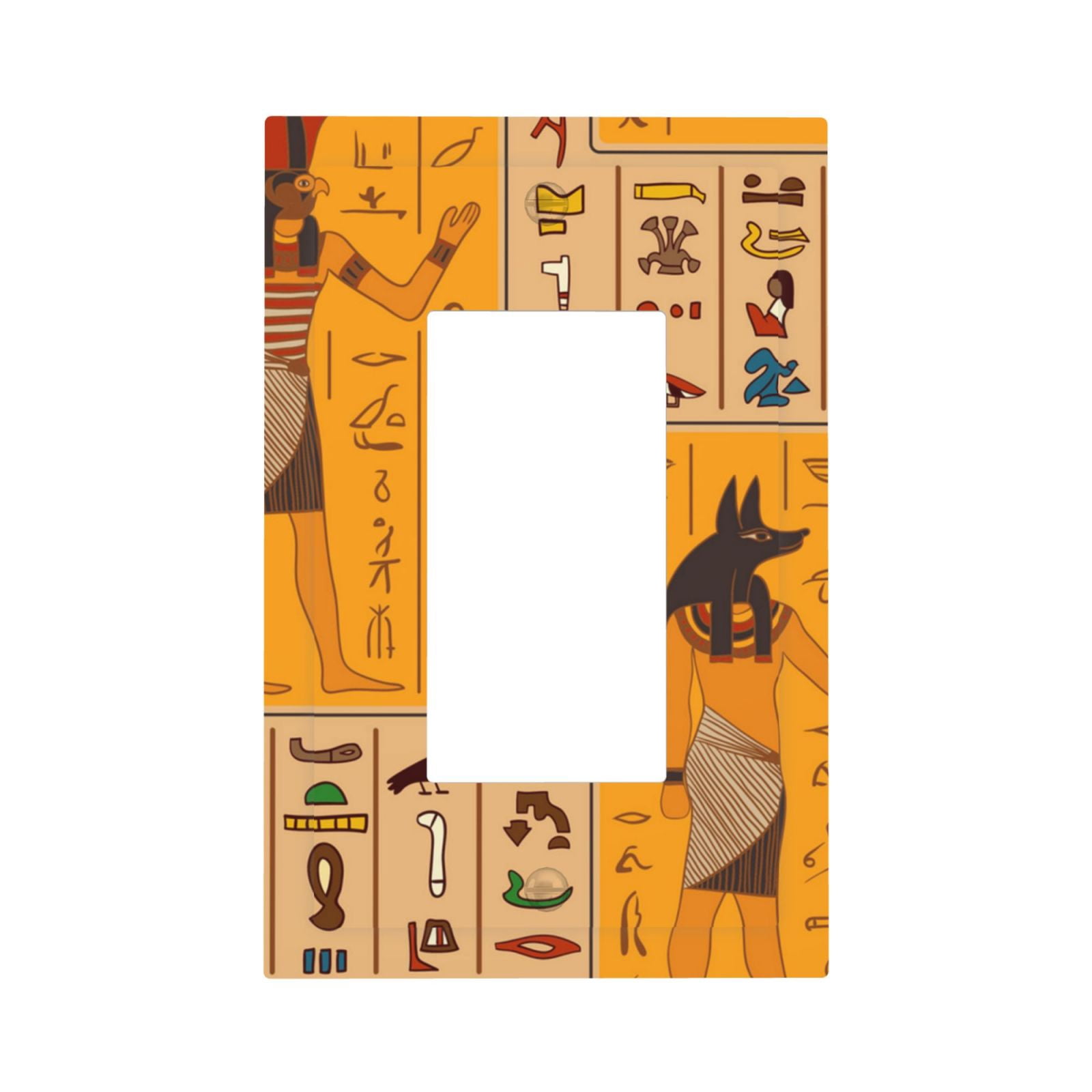 Egyptian Ancient Hieroglyphs Single Gang Wall Plate 1 Gang Decorative ...