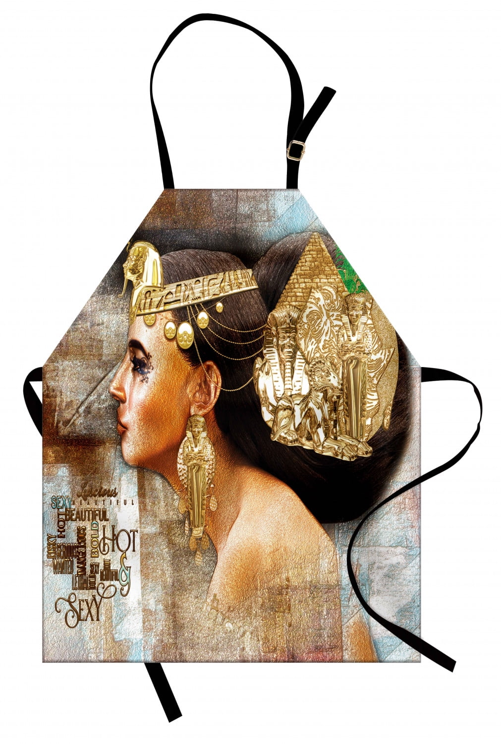 Egyptian Apron Woman Queen Cleopatra Profile Historical Art Scene with ...