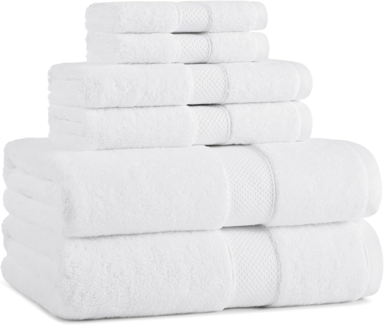 Egyptian Bath Towel Set - Oversized Ultra Soft Thick & Absorbent, 100% ...