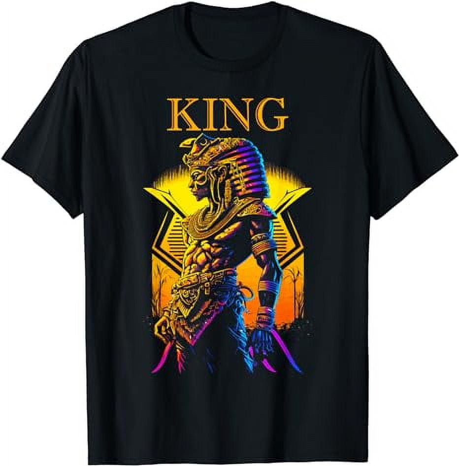 Egyptian Black King Pharaoh Ancient Egypt Couples Kemet T-Shirt ...
