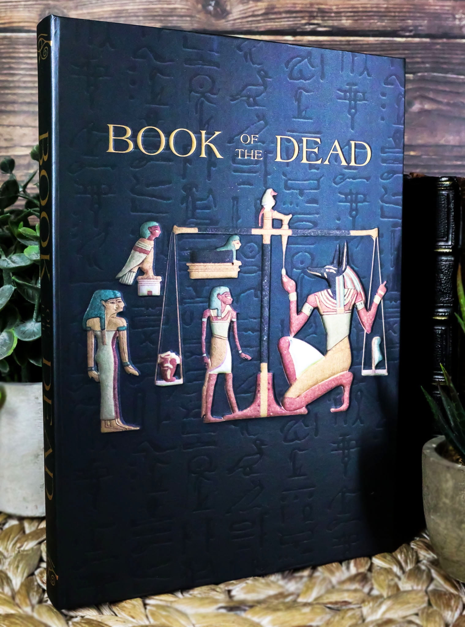 Egyptian Book Of The Dead Anubis With Scales Embossed Blank Page ...