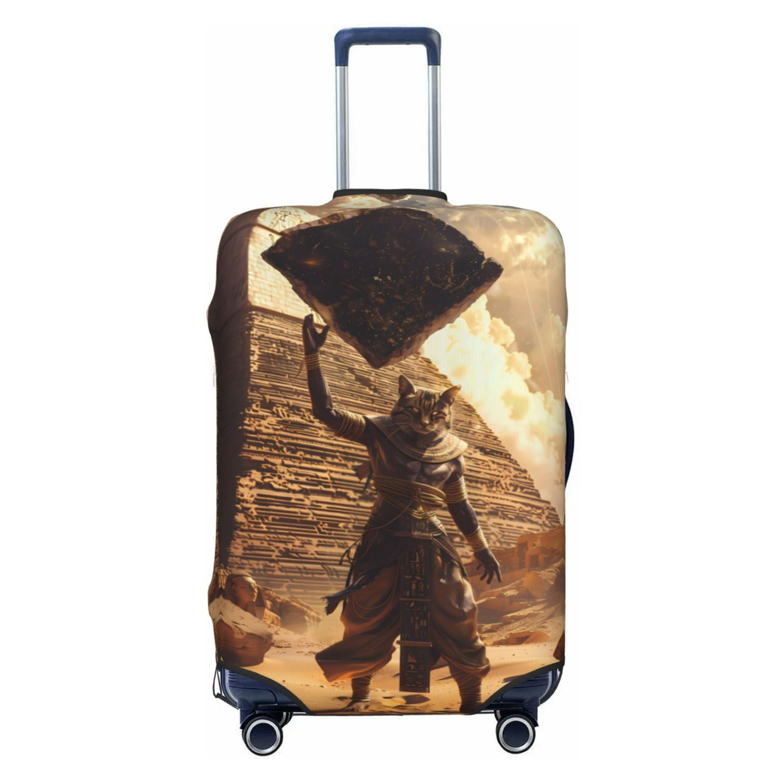 Egyptian Cat Pharaoh Magic Luggage Cover for Travel Business Trip ...