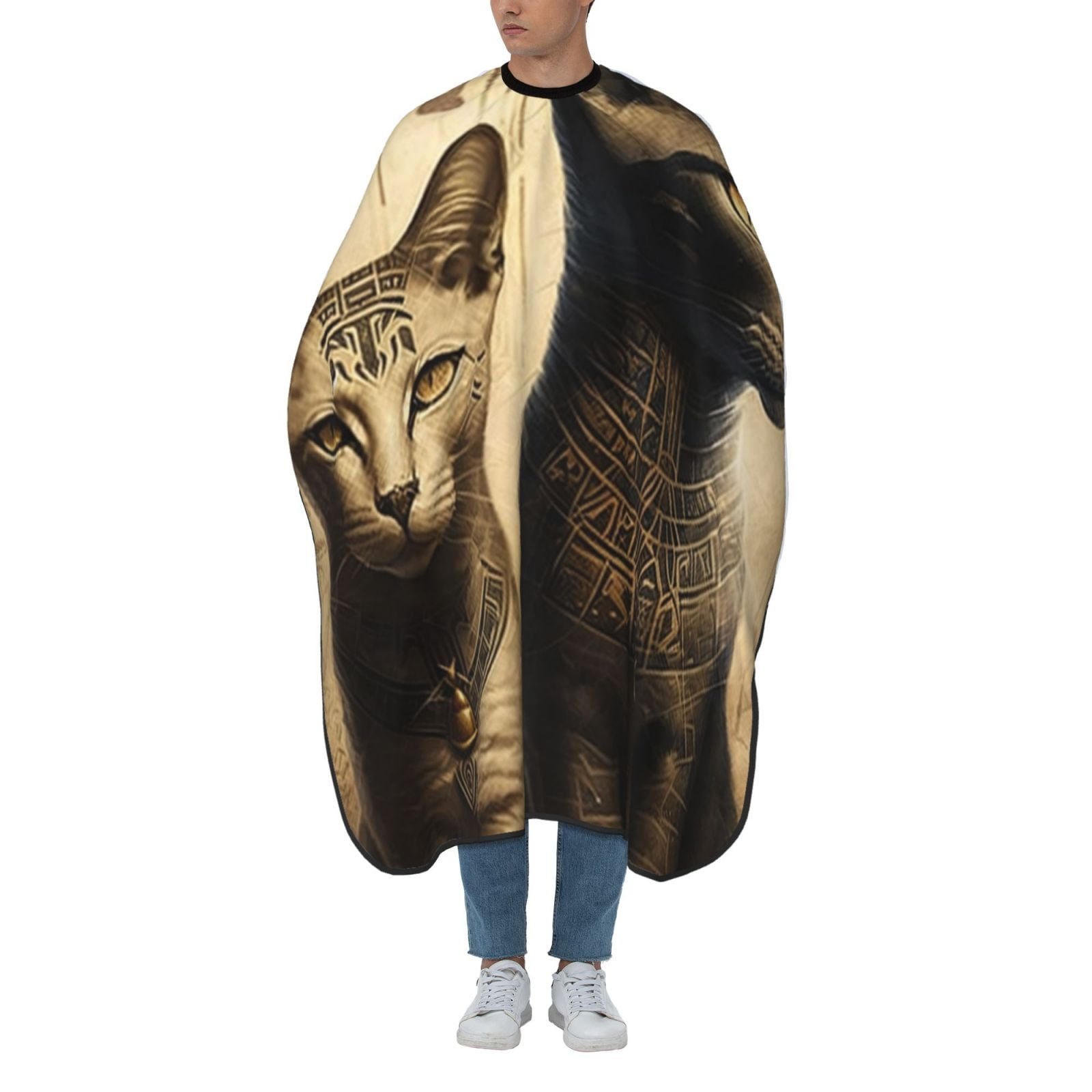 Egyptian Cats Hieroglyphs Vintage Hair Cut Hairdressing Cape Apron ...