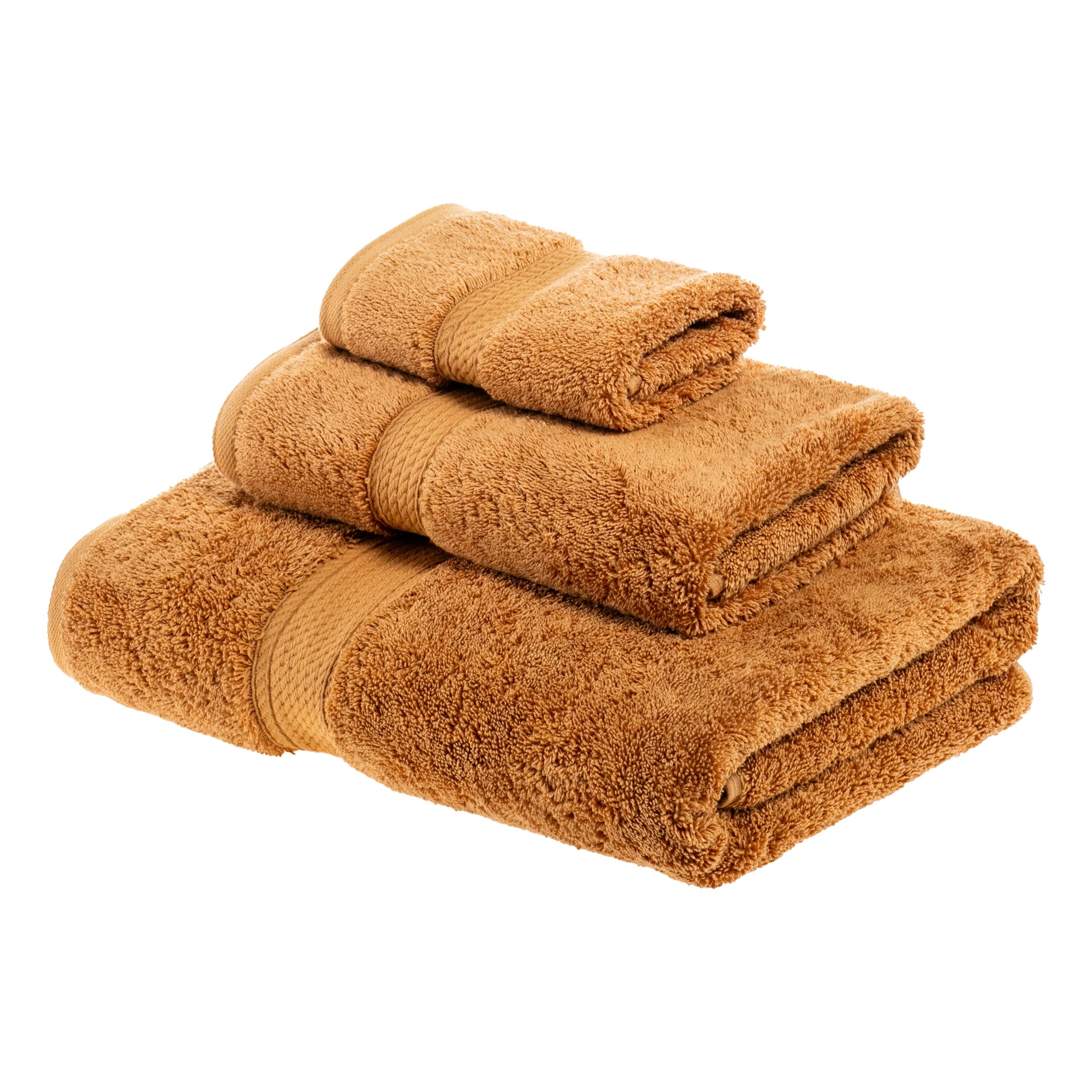 Egyptian Cotton 900 GSM Hotel Quality 3-Piece Towel Set, 1 Face, 1 Hand ...