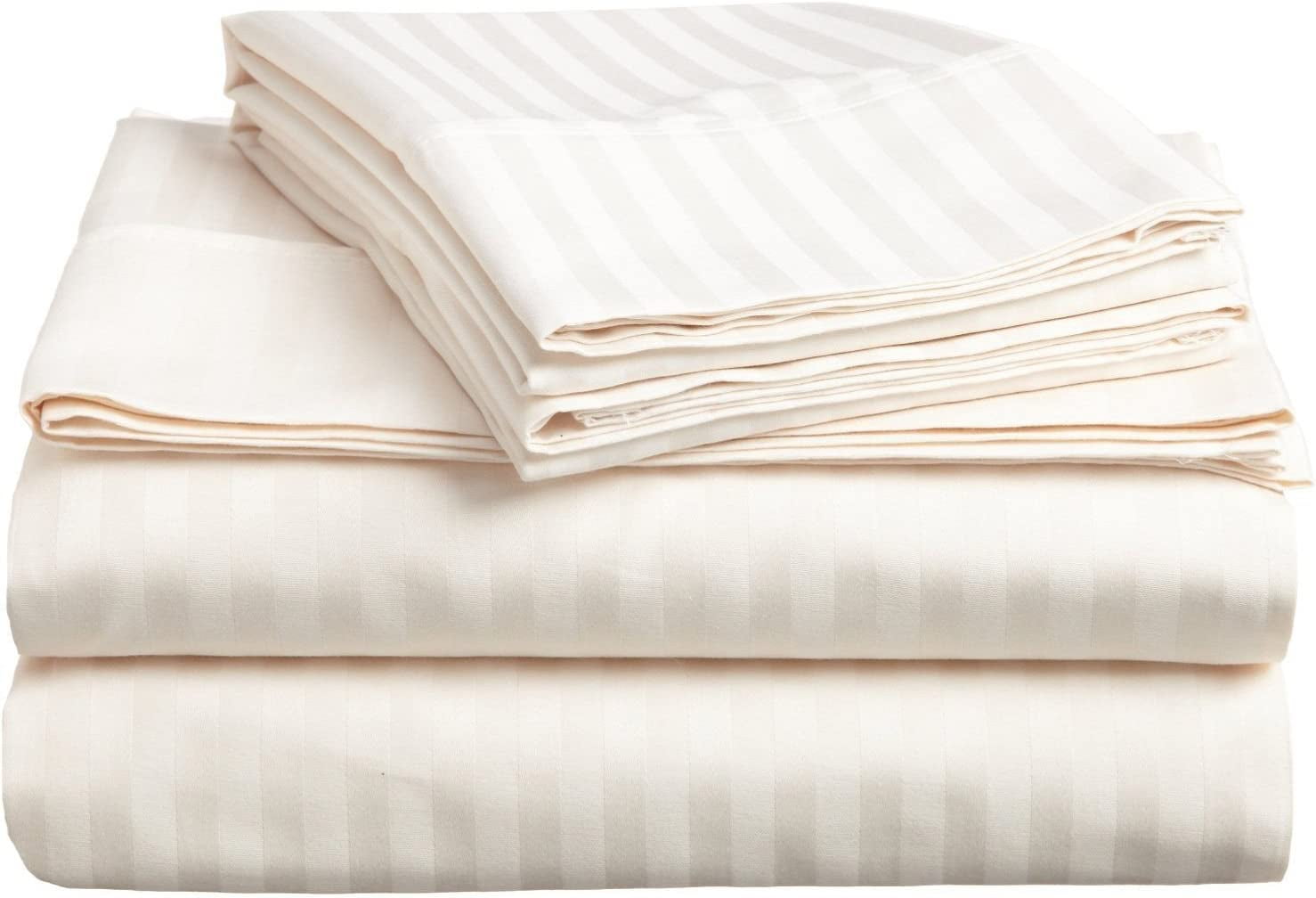 Egyptian Cotton Queen Sleeper Sofa Bed Sheet Set 62"x74"x6" Ivory ...