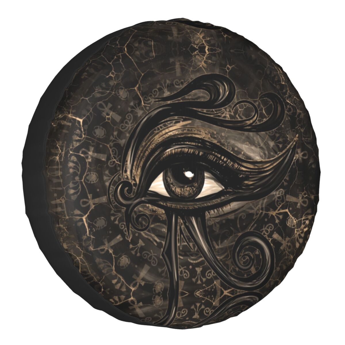 Egyptian Cross Ankh Spare Tire Cover Case Ancient Egypt Hieroglyphics ...