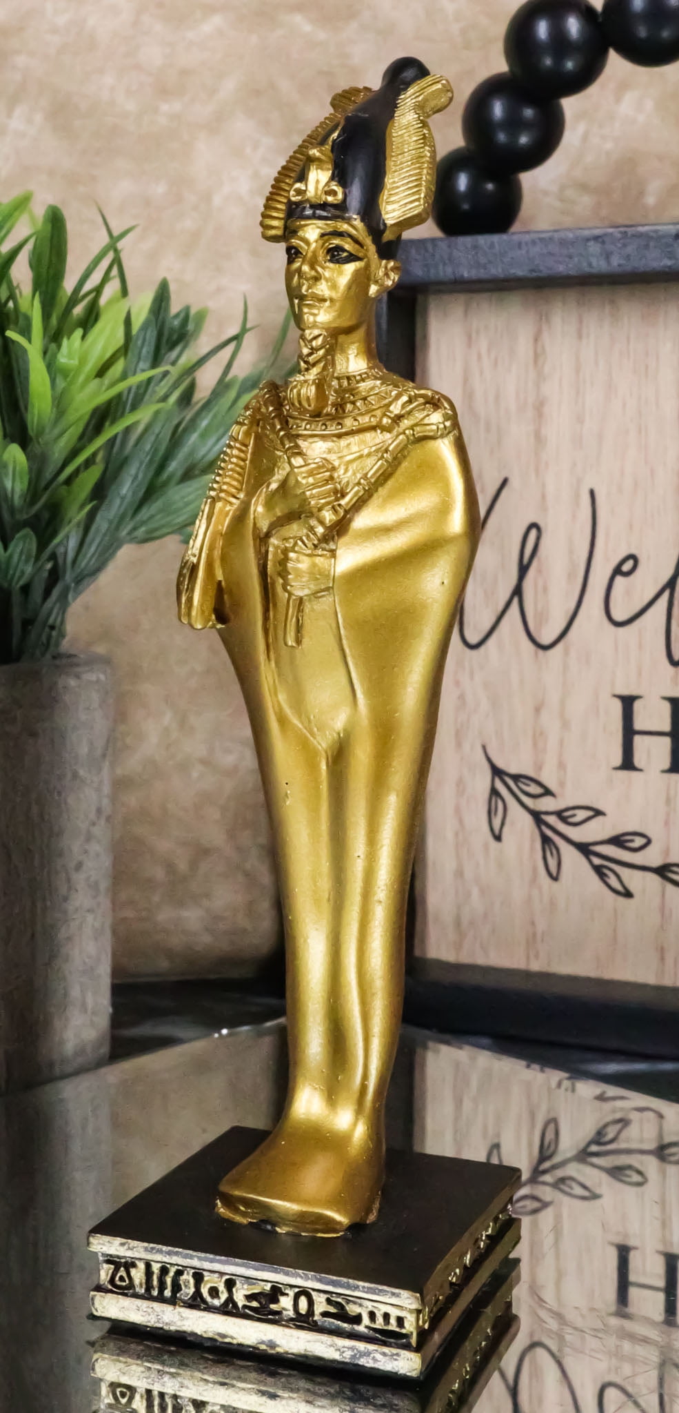 Egyptian Deity God And Judge of The Dead Osiris Holding Crook and Flail ...