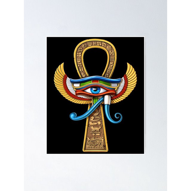 Egyptian Eye Of Horus Ankh Fashion Art Decor Frame - Walmart.com