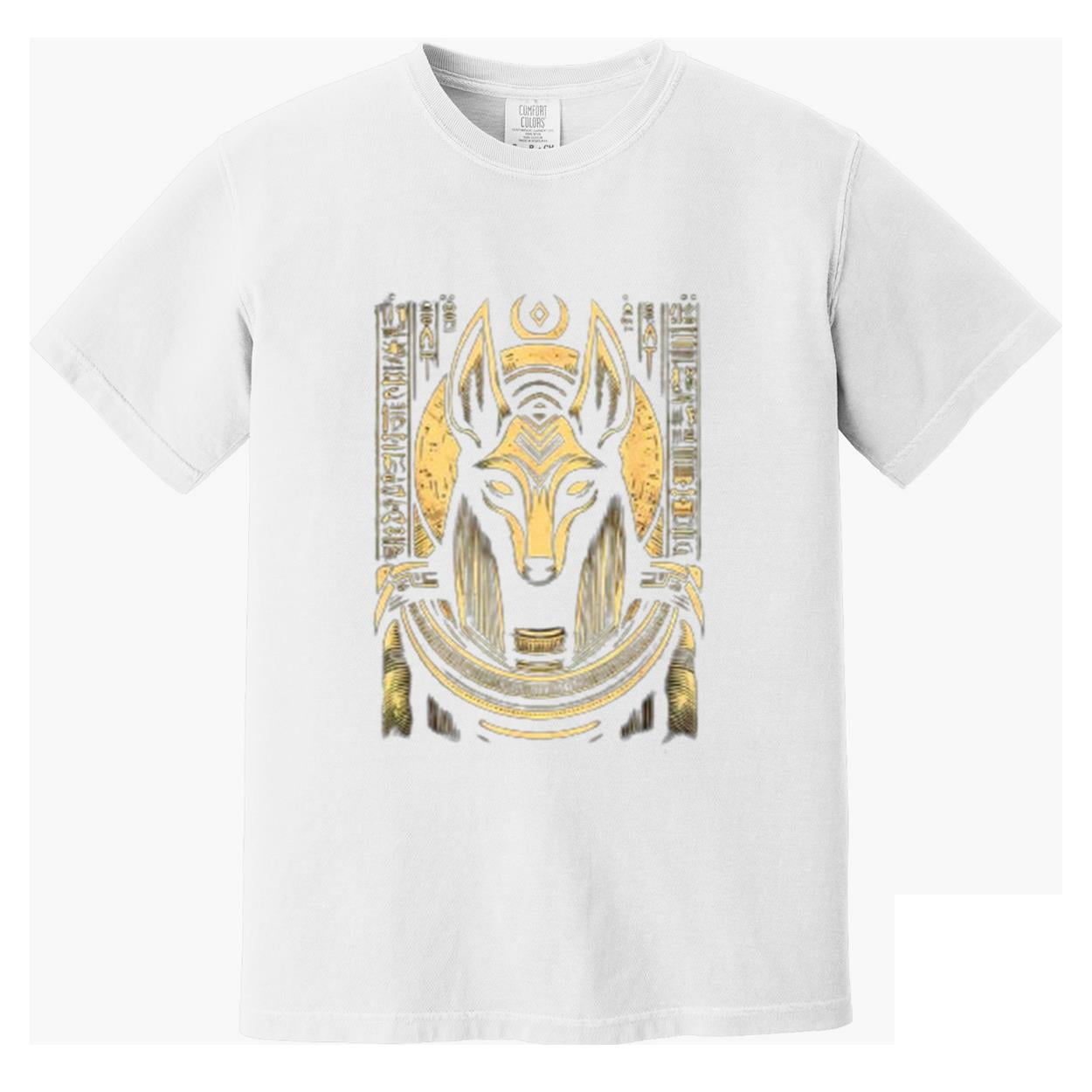 Egyptian God Anubis Hieroglyphics AncntWmn Comfort Color T-Shirt, for ...
