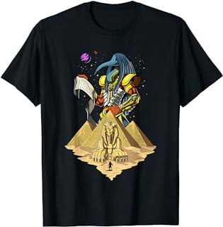 Egyptian God Thoth Egyptian Pyramids Ancient Egypt Mythology T-Shirt ...